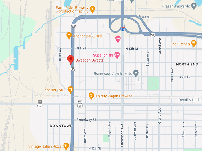 Sweeden Sweets 10 Map