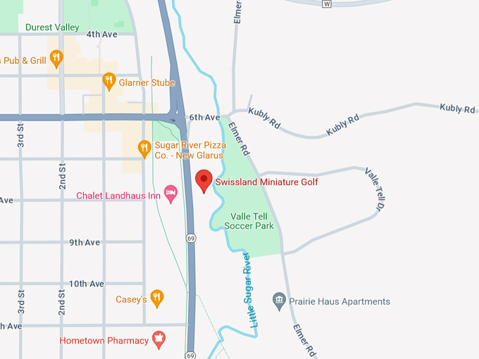 Swissland Miniature Golf 10 Map
