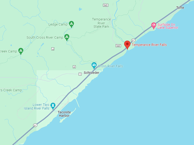 temperance river falls loop 10 map