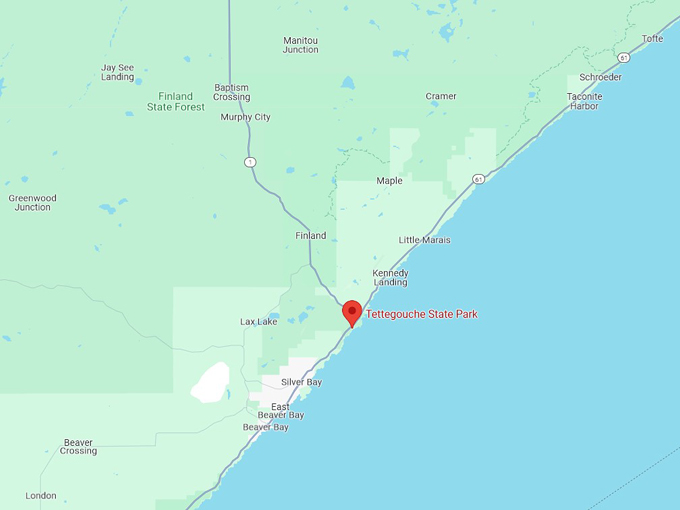 Tettegouche State Park 10 map