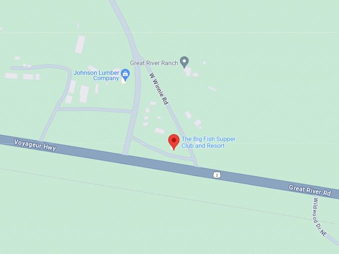 The Big Fish Supper Club and Resort 10 map