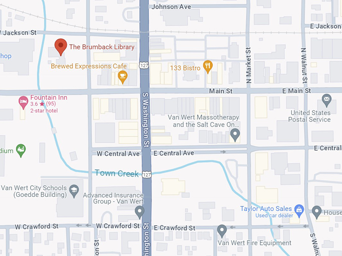 the brumback library 10 map