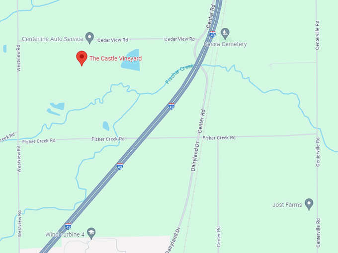 the castle vineyard 10 map