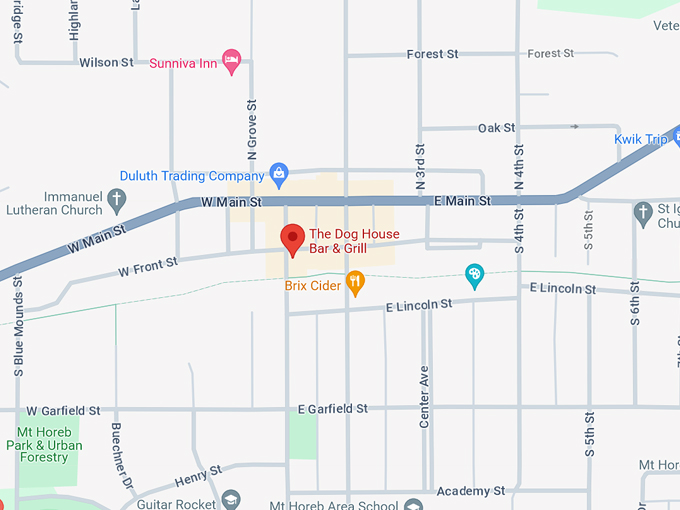 The Dog House Bar & Grill 10 Map