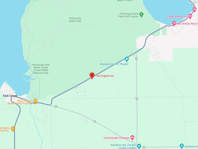 The English Inn 10 Map