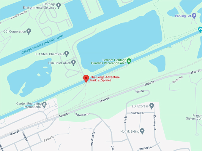 The Forge Adventure Park & Ziplines 10 Map