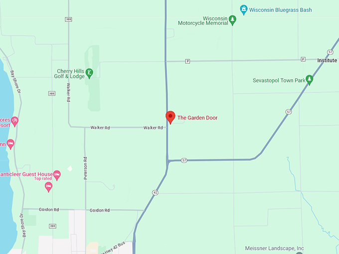 The Garden Door 10 Map