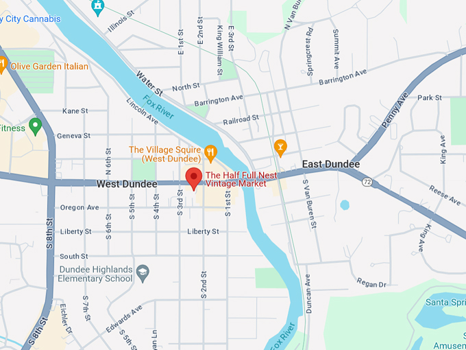 The Half Full Nest Vintage Market Map