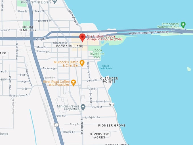 the historic cocoa village playhouse 10 map