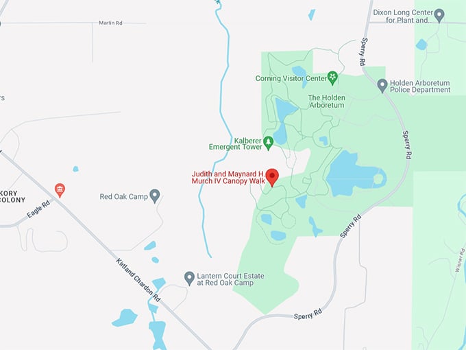 The Holden Arboretum 10 Map