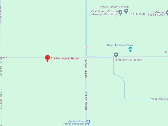 The Homestead Bakery 10 map