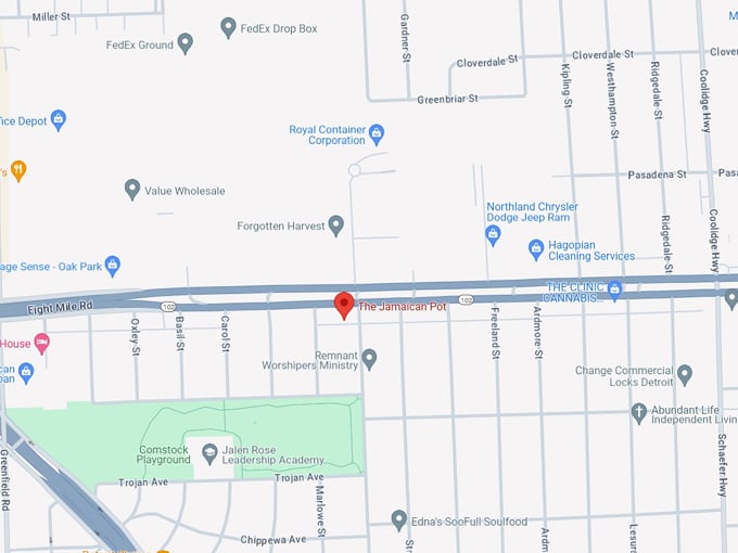 The Jamaican Pot 10 map