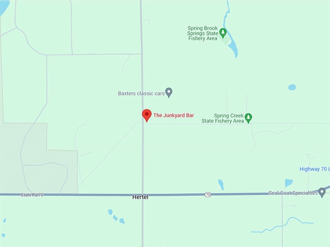 The Junkyard Bar 10 Map
