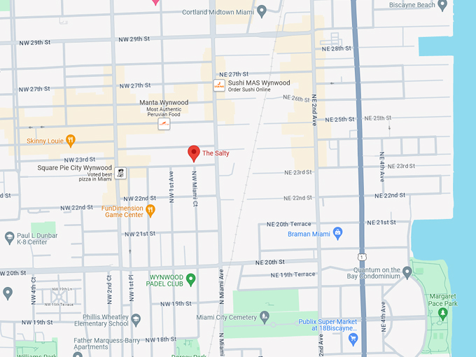The Salty Donut 10 Map
