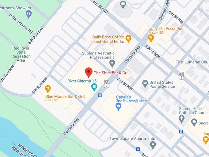 The Shire Bar & Grill 10 Map