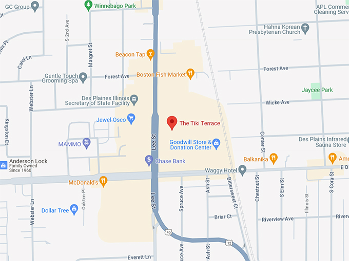 The Tiki Terrace Map