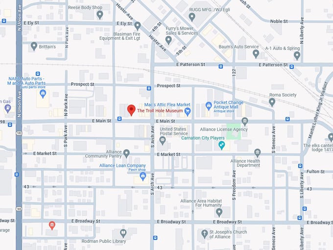 The Troll Hole Museum10 map