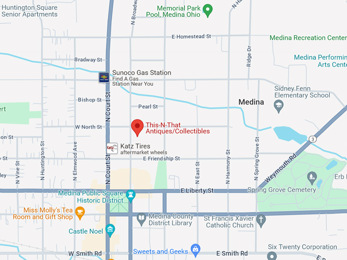 This-N-That Antiques/Collectibles 10 Map