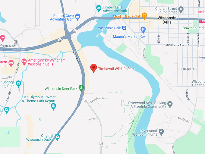 Timbavati Wildlife Park 10 Map