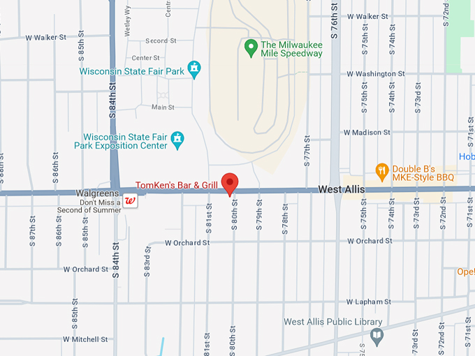 TomKen's Bar & Grill 10 Map