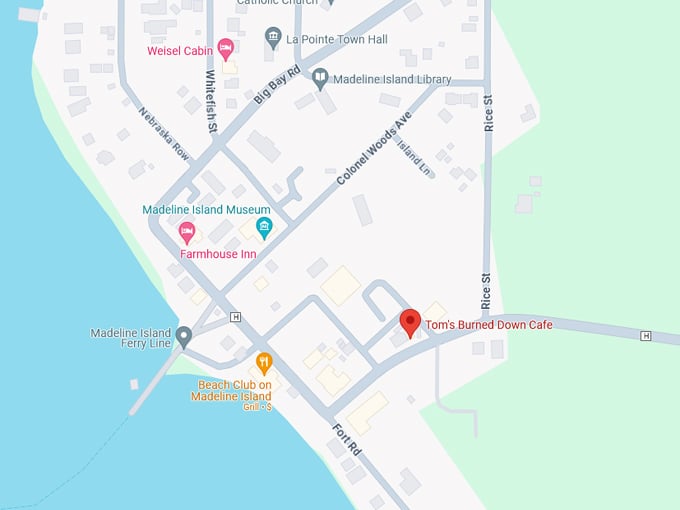 Tom&rsquo;s Burned Down Cafe Map