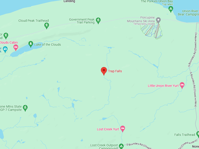 Trap Falls Trail 10 Map