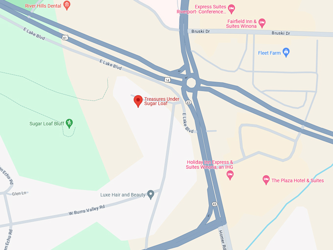 Treasures Under Sugar Loaf 10 Map