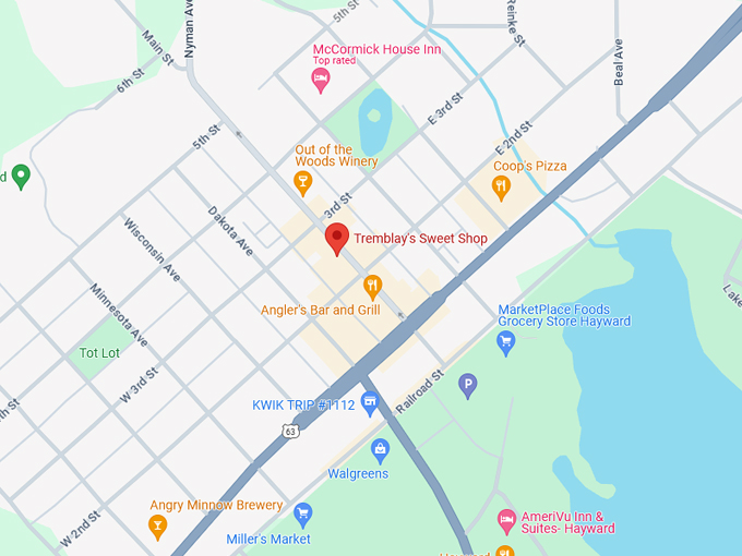 Tremblay's Sweet Shop 10 Map