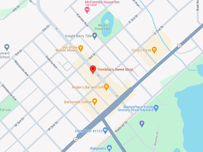 Tremblay's Sweet Shop 10 map