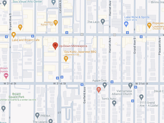 up down minneapolis 10 map