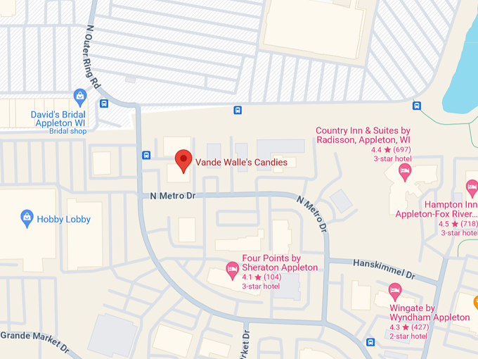 Vande Walle's Candies Inc 10 Map