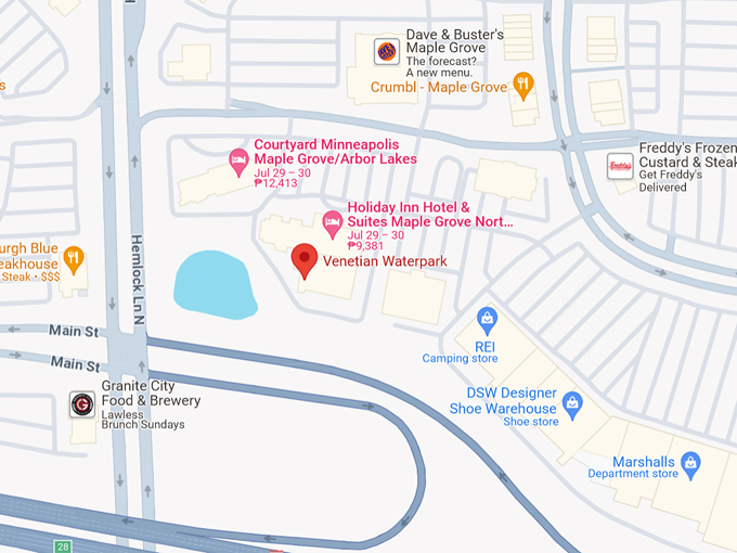 Venetian Waterpark 10 Map