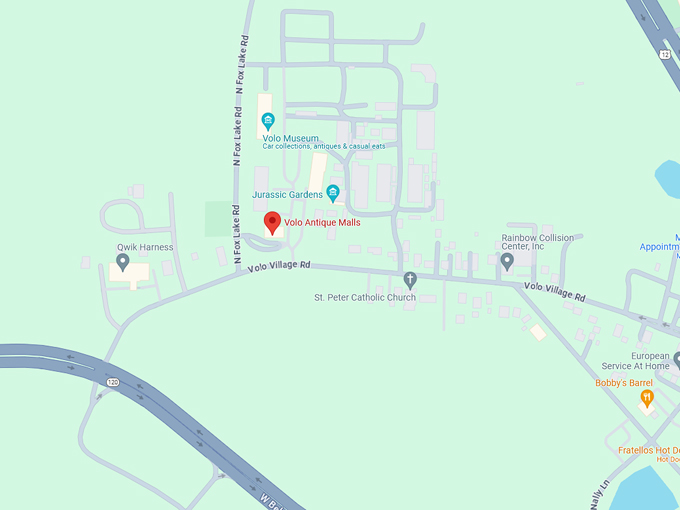 Volo Antique Malls 10 Map