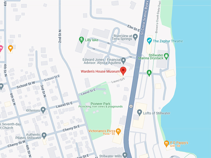 Warden's House Museum 10 Map