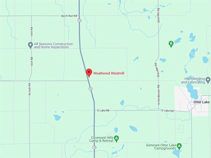 Weathered Windmill 10 Map