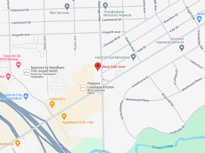 West Side Diner 10 Map