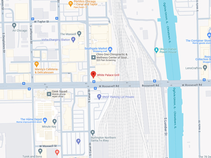 White Palace Grill 10 Map