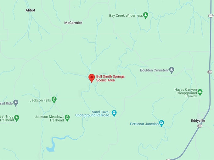 Bell Smith Springs Scenic Area Map