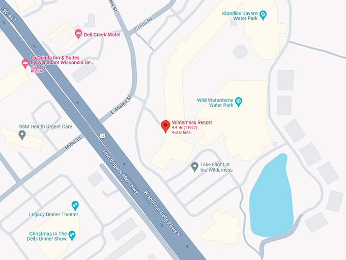 Wilderness Resort Wild Abyss 10 Map