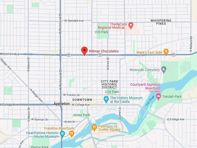 Wilmar Chocolates 10 map