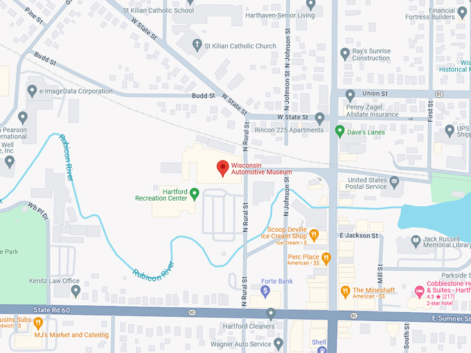Wisconsin Automotive Museum 10 Map