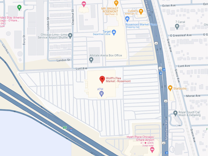 Wolff's Flea Market 10 map