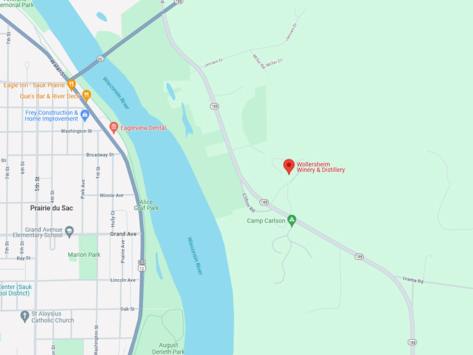 Wollersheim Winery 10 Map