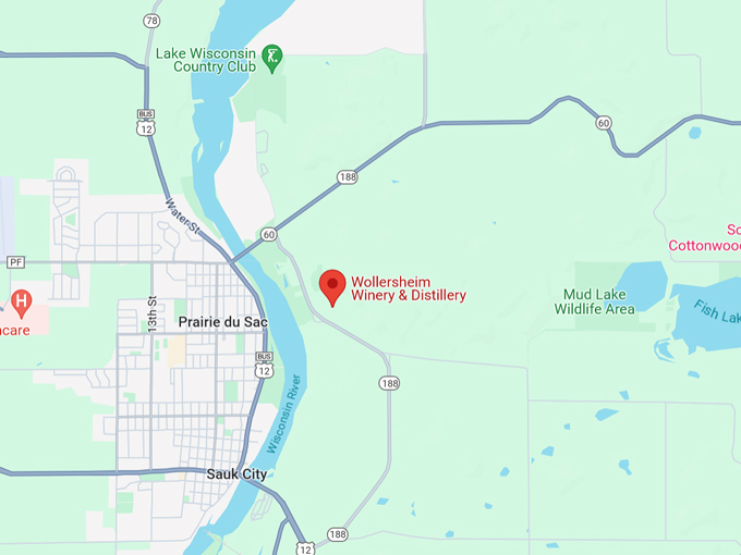 Wollersheim Winery & Distillery 10 Map