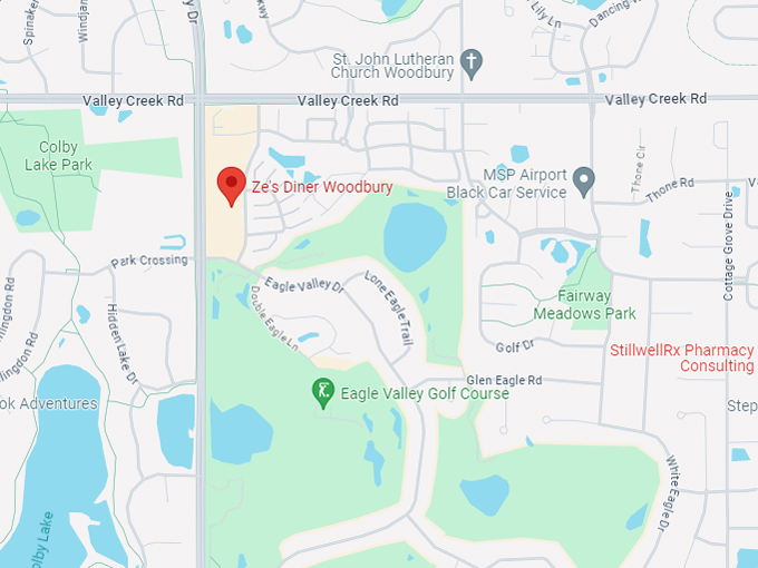 ze's diner woodbury 10 map