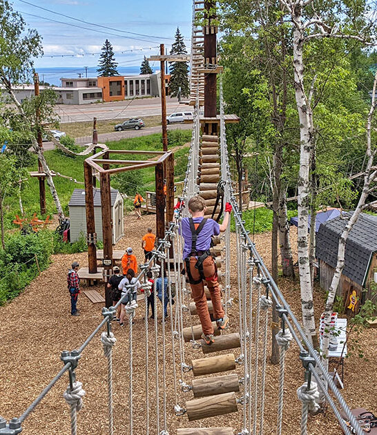 exhilarating treetop course minnesota ftr