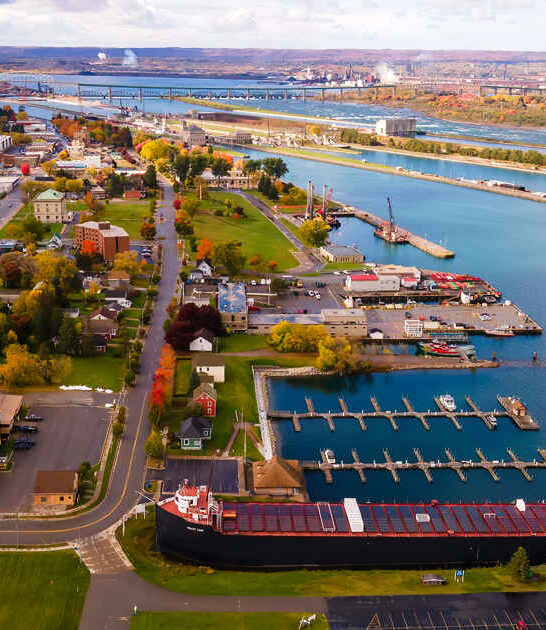 historic riverfront town michigan ftr