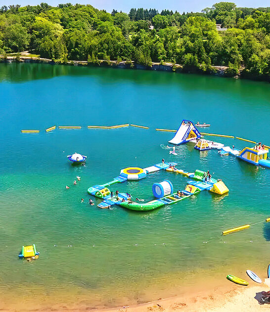 inflatable waterpark in wisconsin ftr