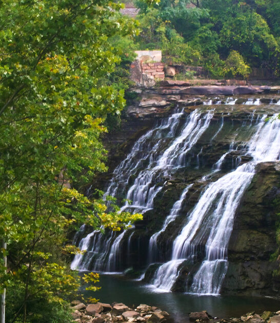 man made waterfall ohio ftr