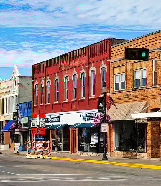 picturesque small wisconsin town ftr